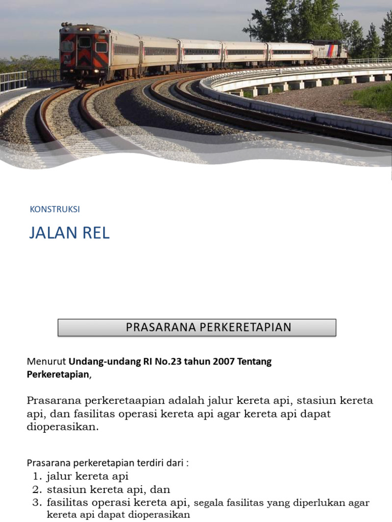 2 Konstruksi Jalan Rel | PDF