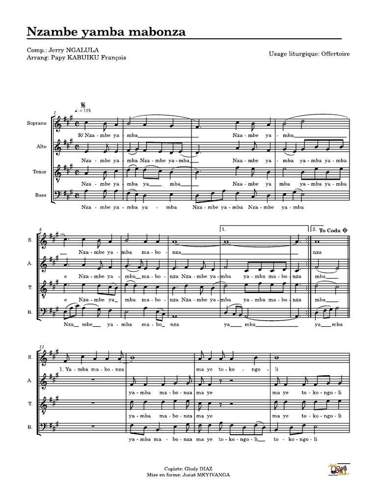 Nzambe Yamba Mabonza | PDF