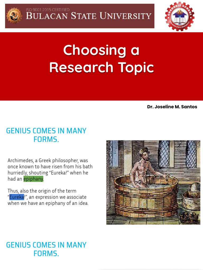 Choosing A Research Topic-MAED | PDF | Sustainability | Agriculture