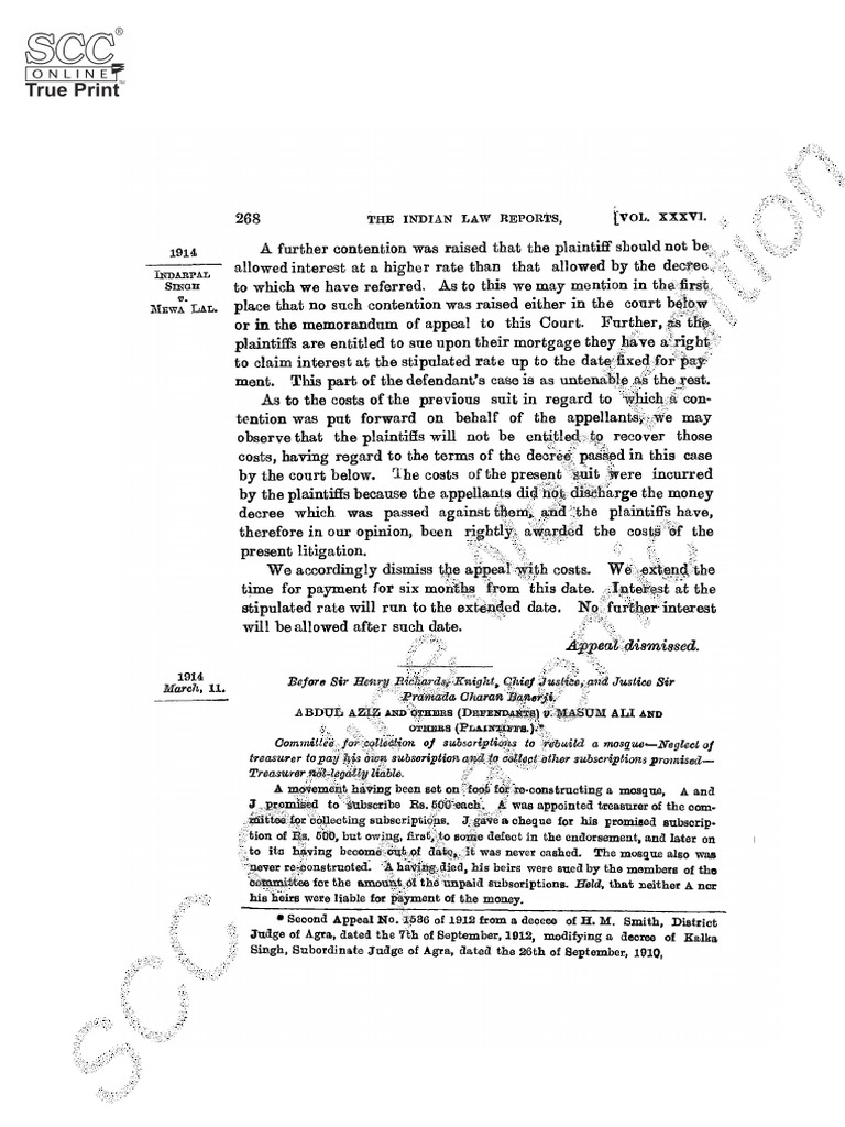 Abdul Aziz Vs Masum Ali | PDF