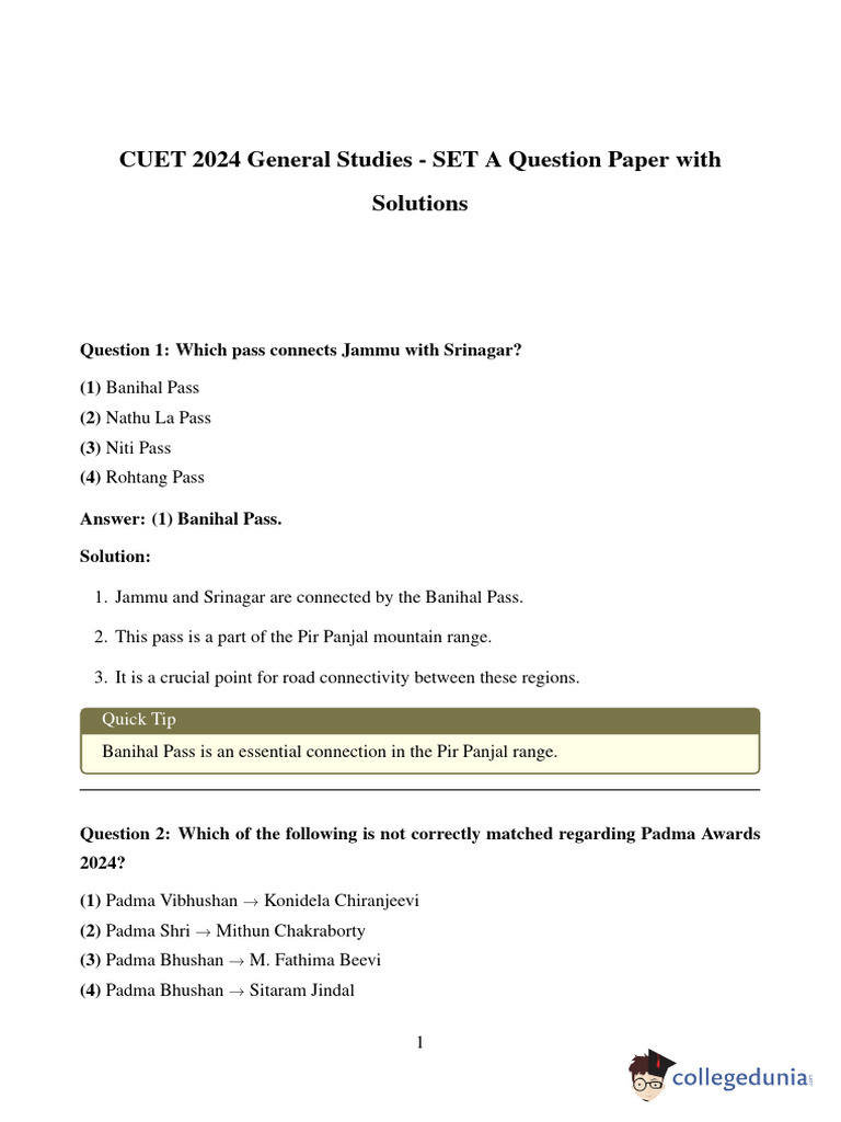 Watermarked SET A Ques Paper | PDF | Area | Oceans