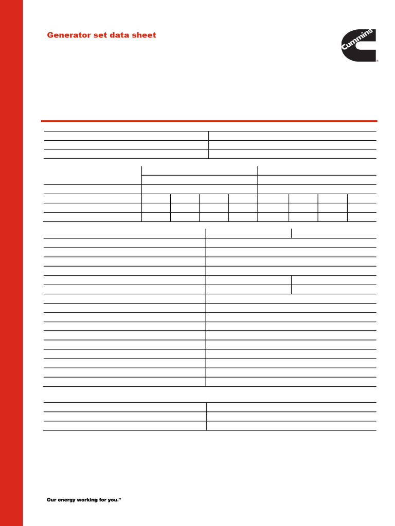 C80D6 - Genset Data Sheet | PDF | Diesel Engine | Engines