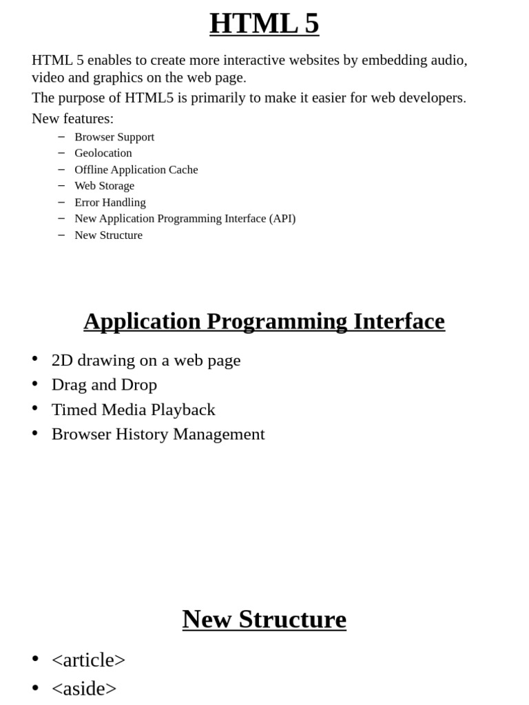 HTML 5 | PDF