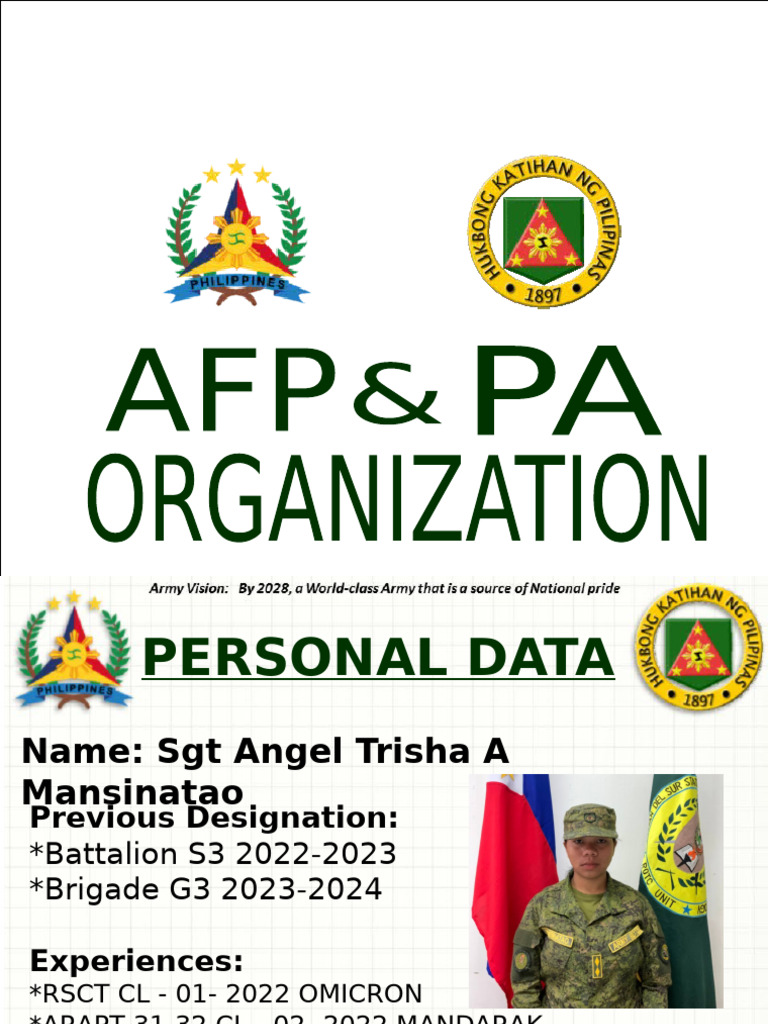 Afp Mandate, Mission, Function, And Organization | PDF | National Security | Military