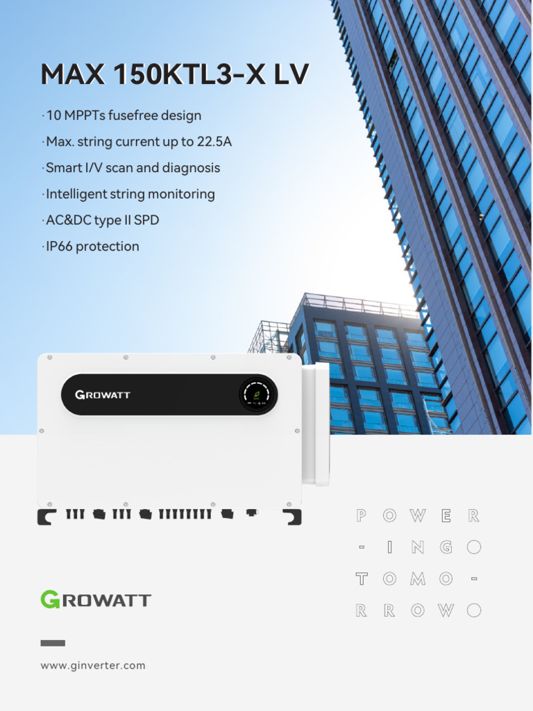 MAX 150KTL3-X LV Datasheet 202412 | PDF | Mains Electricity ...
