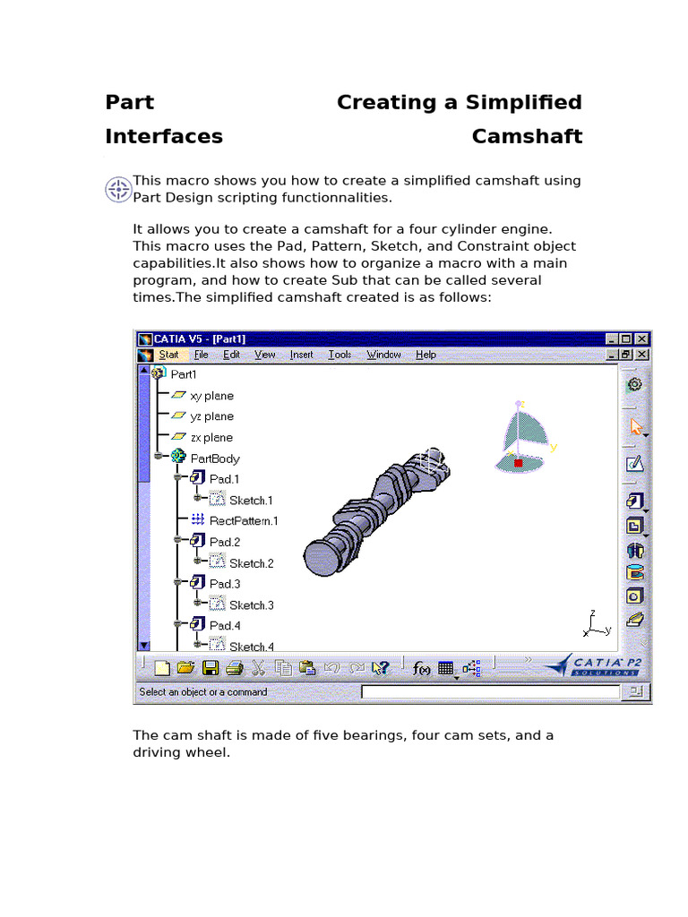 Creating A Simplified Camshaft | PDF | Tangent | Circle