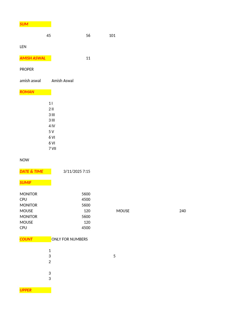 Day 1 25 Formula | PDF