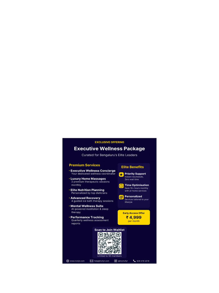 Executive Wellness Package Final | PDF