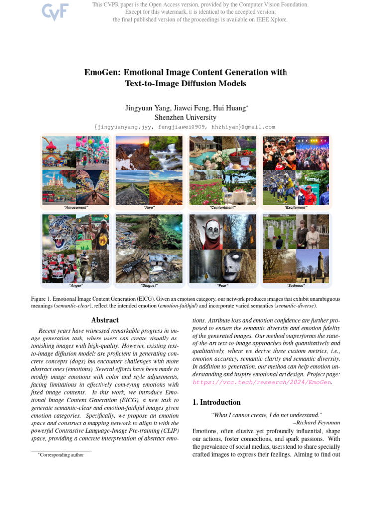 Yang EmoGen Emotional Image Content Generation With Text-to-Image ...