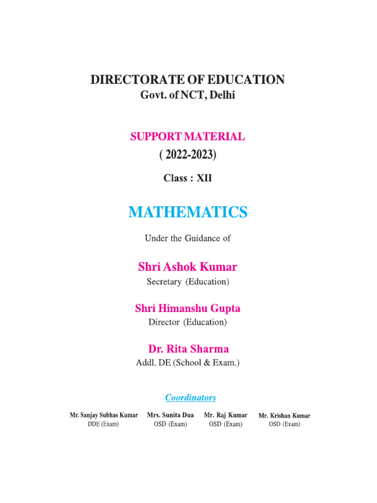 12 Maths 2025 Pdf