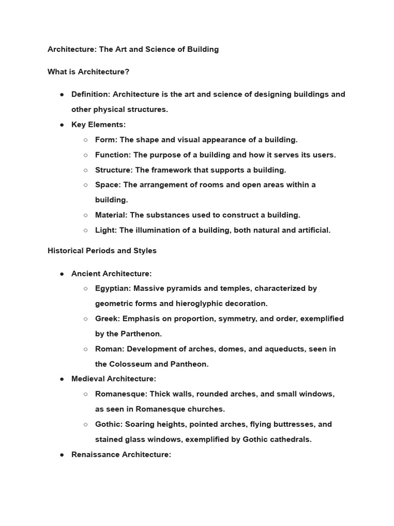 Understanding Architecture: Key Concepts | PDF | Gothic Architecture ...