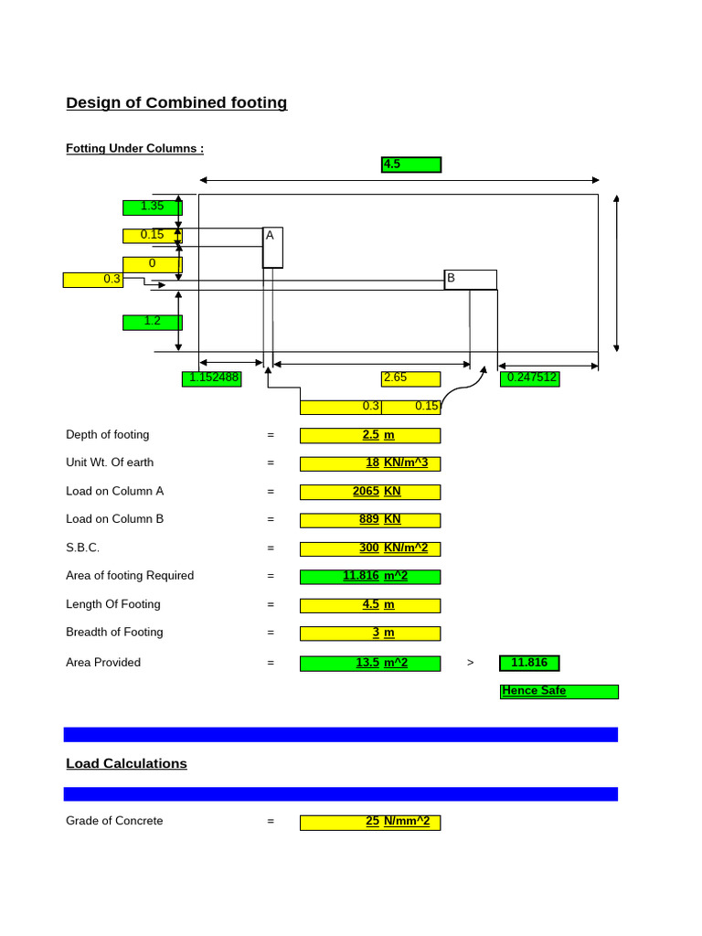 Design Combined Footing JAYESH | PDF | Building Technology | Structural ...