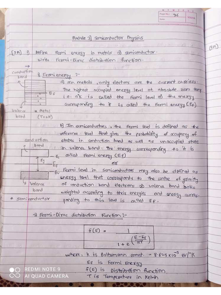 Phy - Sem I - Mod 3 - Semiconductors | PDF