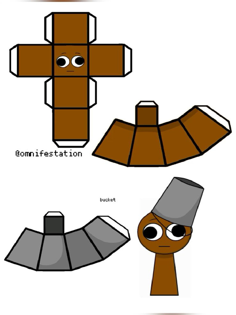 Sprunki Papercraft Part 4 | PDF