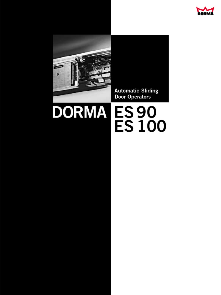 DORMA ES 90 & ES 100 Door Operators | PDF | Door | Power Supply