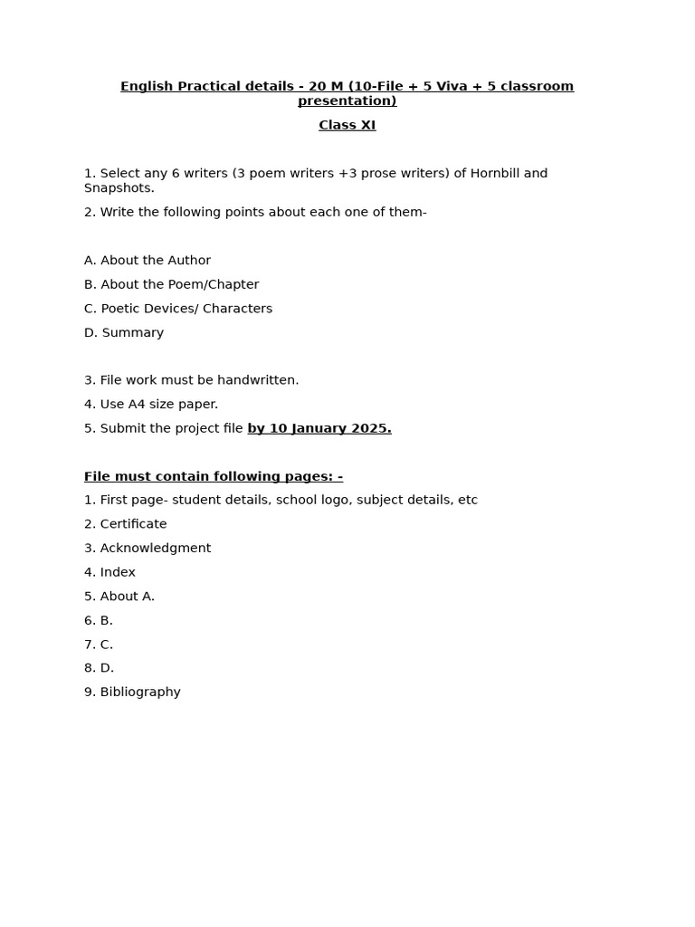 English Practical | PDF