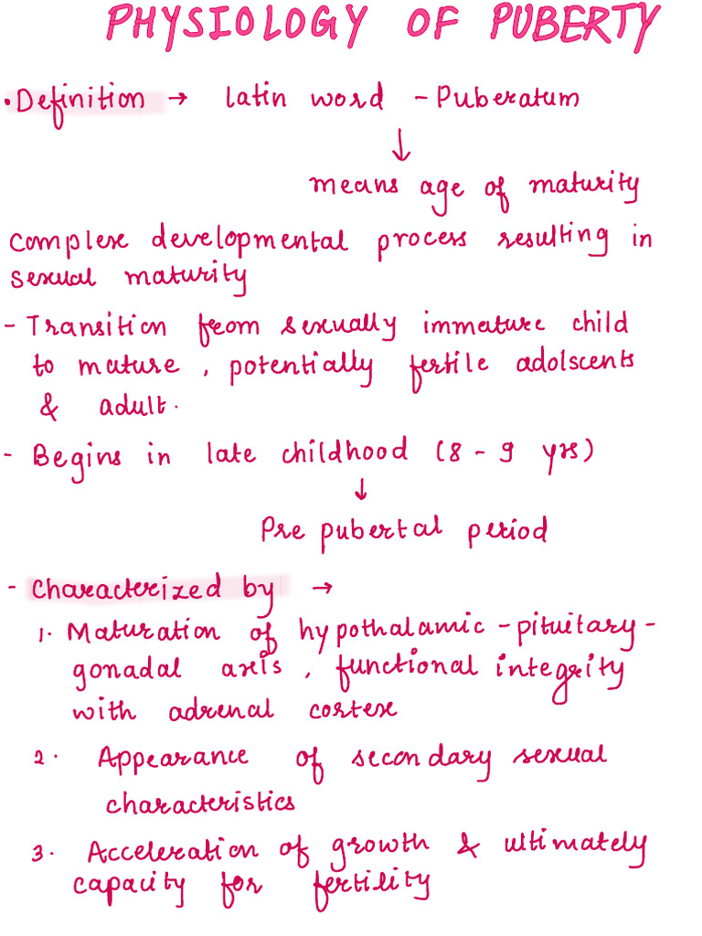 GYNAECOLOGY-PUBERTY | PDF