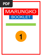 Marungko Booklet (Part 1) | PDF