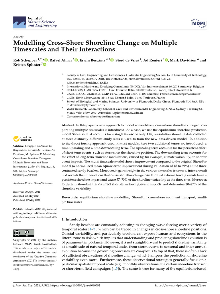 Schepper 等 - 2021 - Modelling Cross-Shore Shoreline Change on Multiple ...