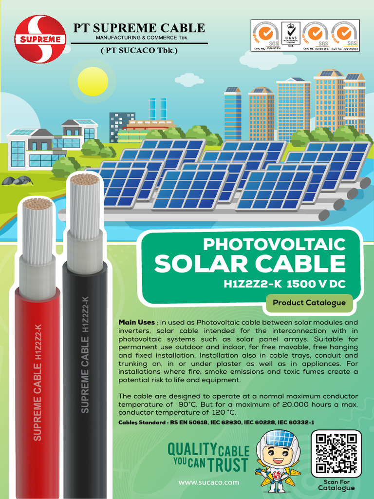Data Sheet Supreme DC Cable | PDF | Photovoltaic System | Photovoltaics