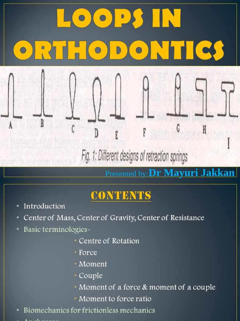 Types of Orthodontic Closing Loops | PDF | Orthodontics | Force
