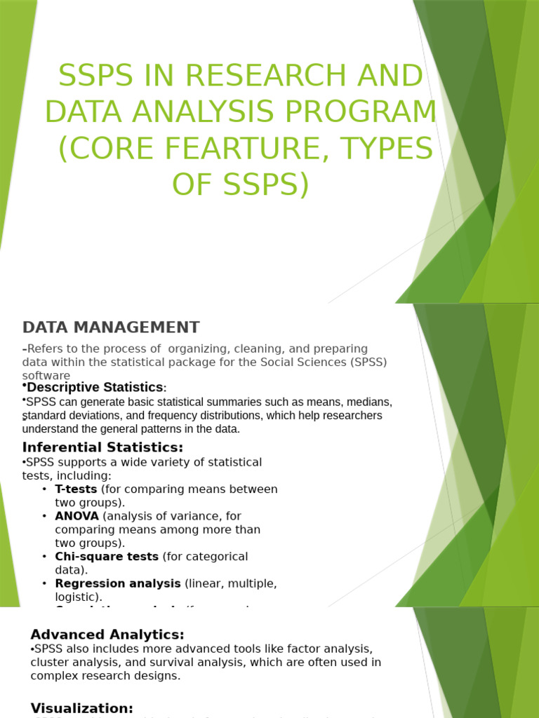 Ssps in Research and Data Analysis Program | PDF
