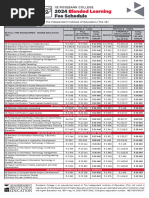 2024 Full Time Fee Schedule v2 Final | PDF | Payments | Cheque