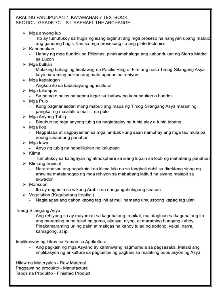 Ap7 Reviewer Retake | PDF