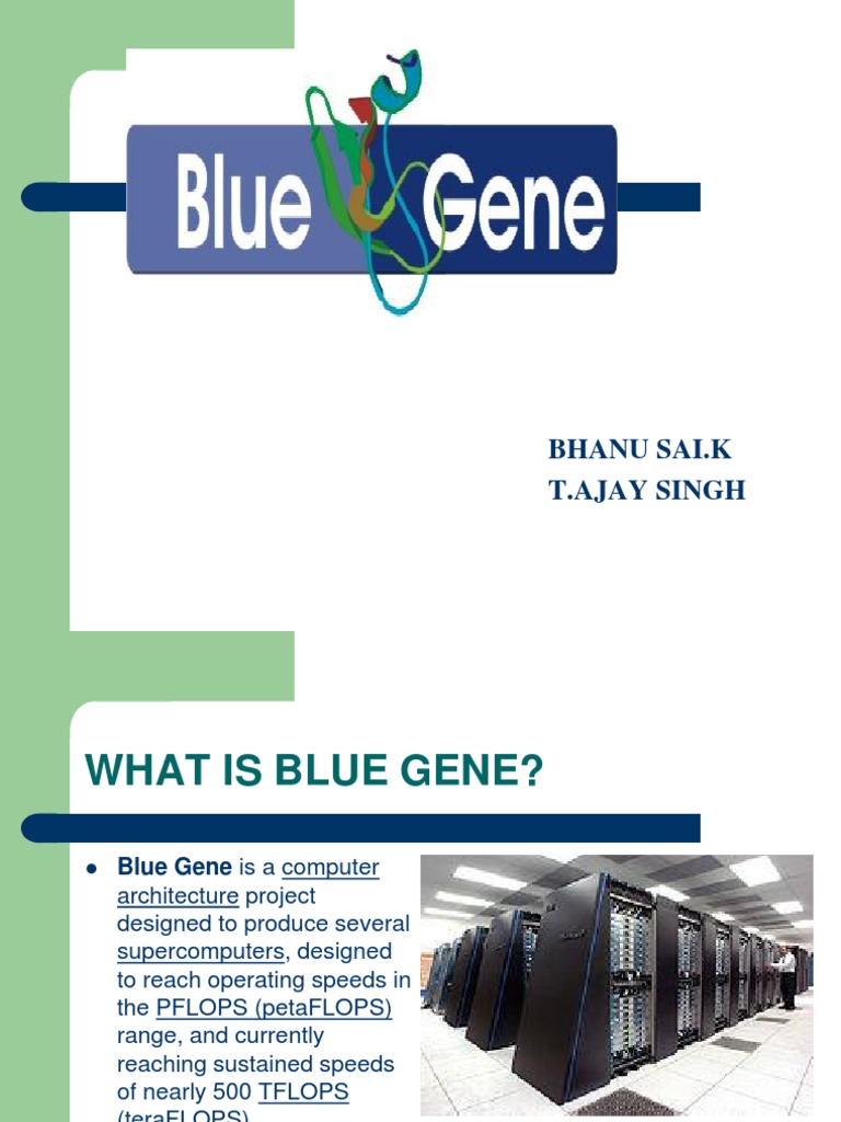 Blue Gene PROJECT | PDF | Supercomputer | Computer Science