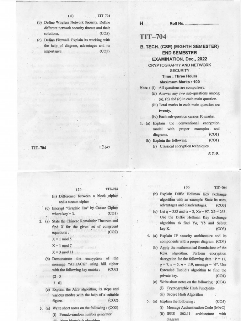 Tit 704 End 2022 | PDF