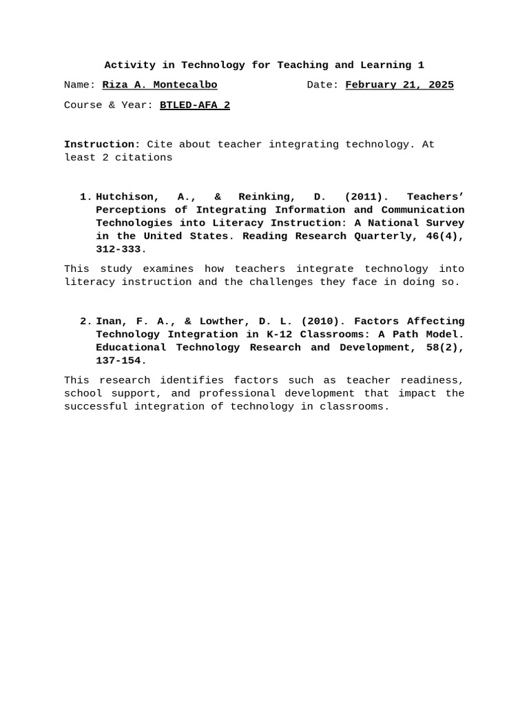 Montecalbo Activity | PDF