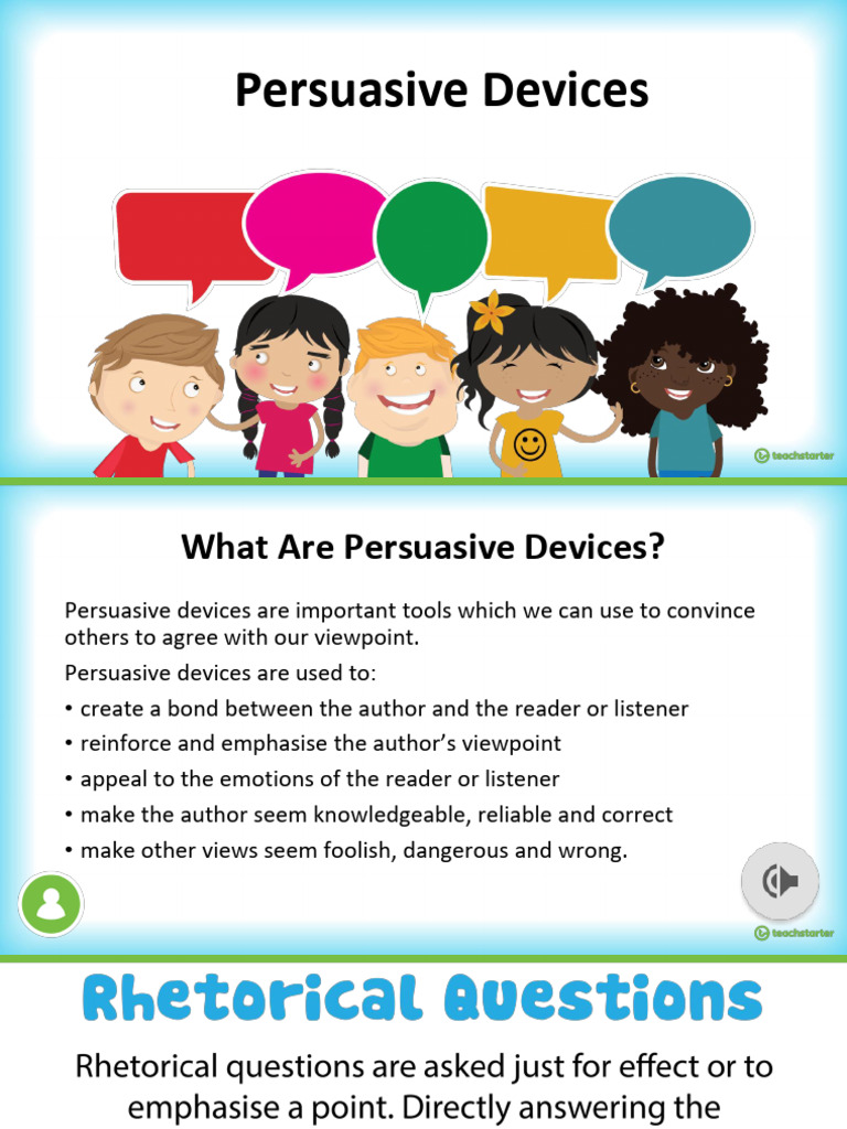 L5 Persuasive Devices Powerpoint | PDF