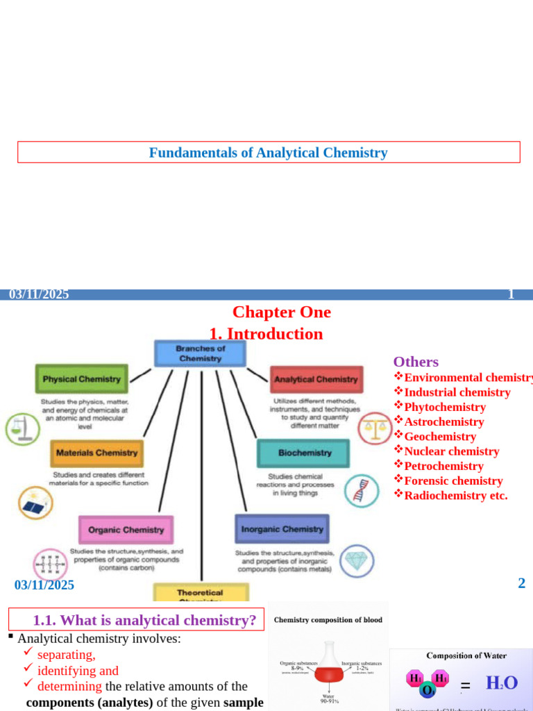 Chapters 1-3 - Fund. Analy. Chem | PDF | Ph | Chemical Equilibrium