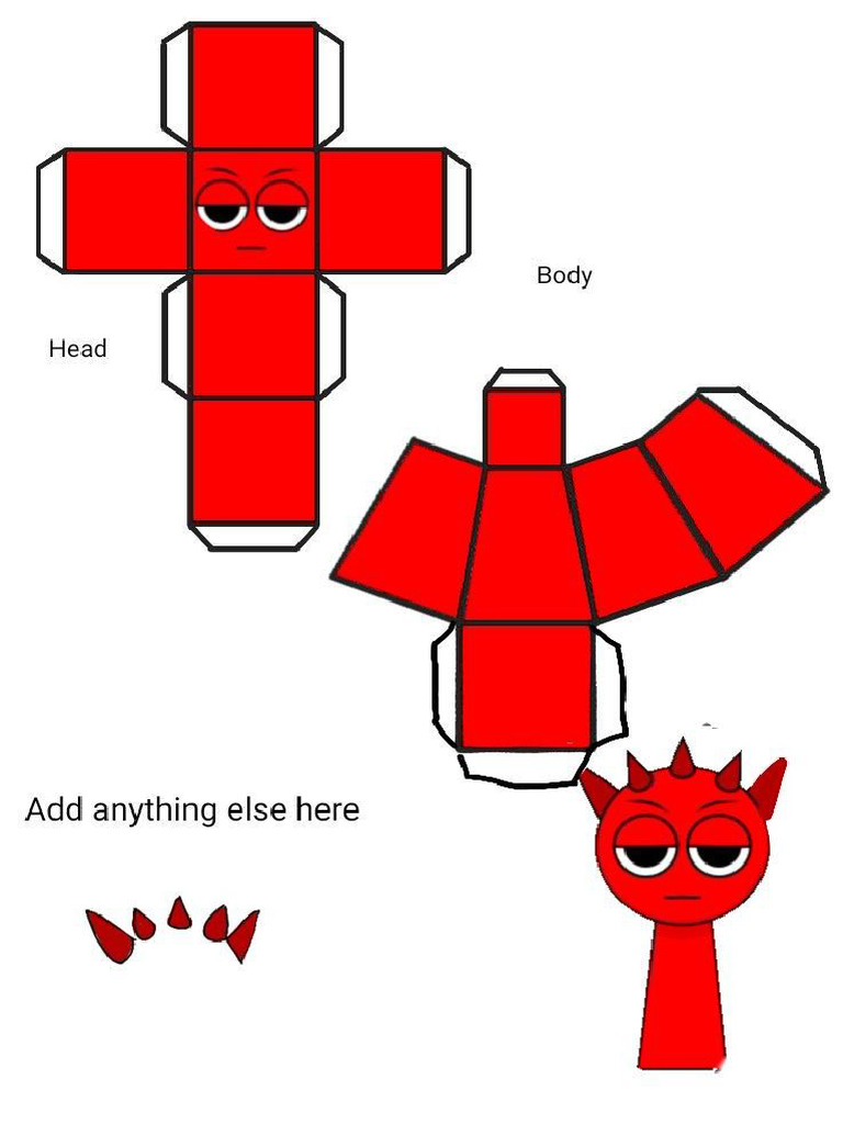 Sprunki papercraft part 6 | PDF