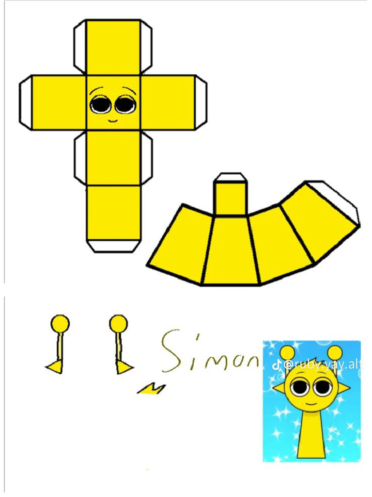 Sprunki papercraft part 7 | PDF