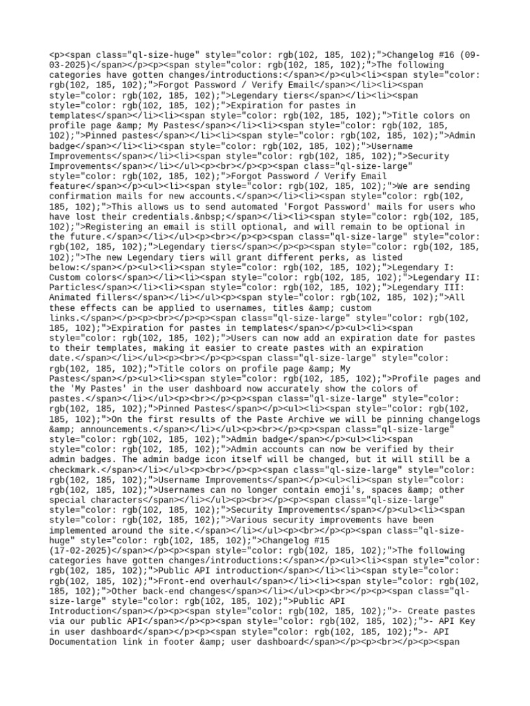 Changelog (Updated - 09-03-2025) | PDF | User (Computing) | Password