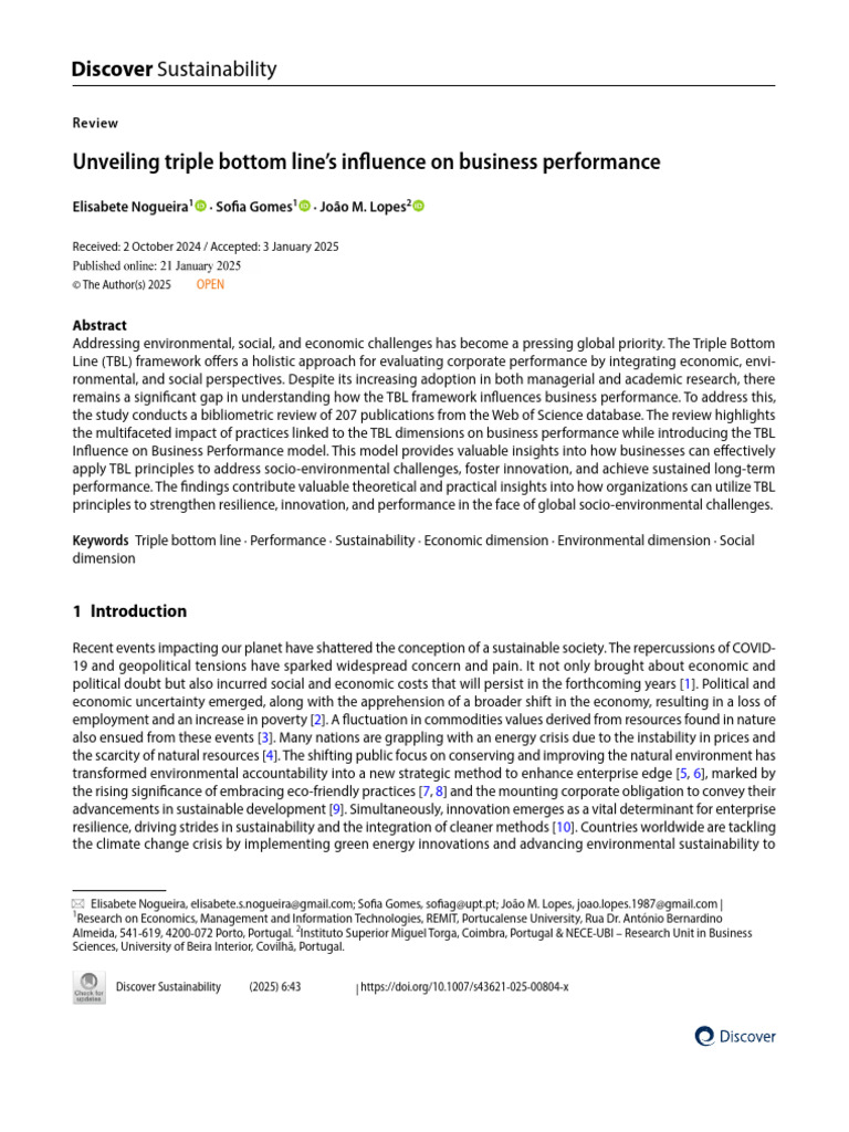 2025 - Unveiling Tripple Bottom Line's Influence On Business ...