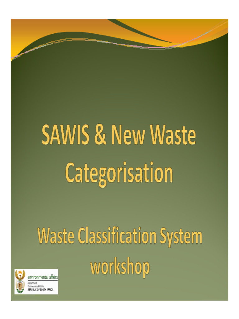 Waste Classification System | PDF | Waste | Waste Management