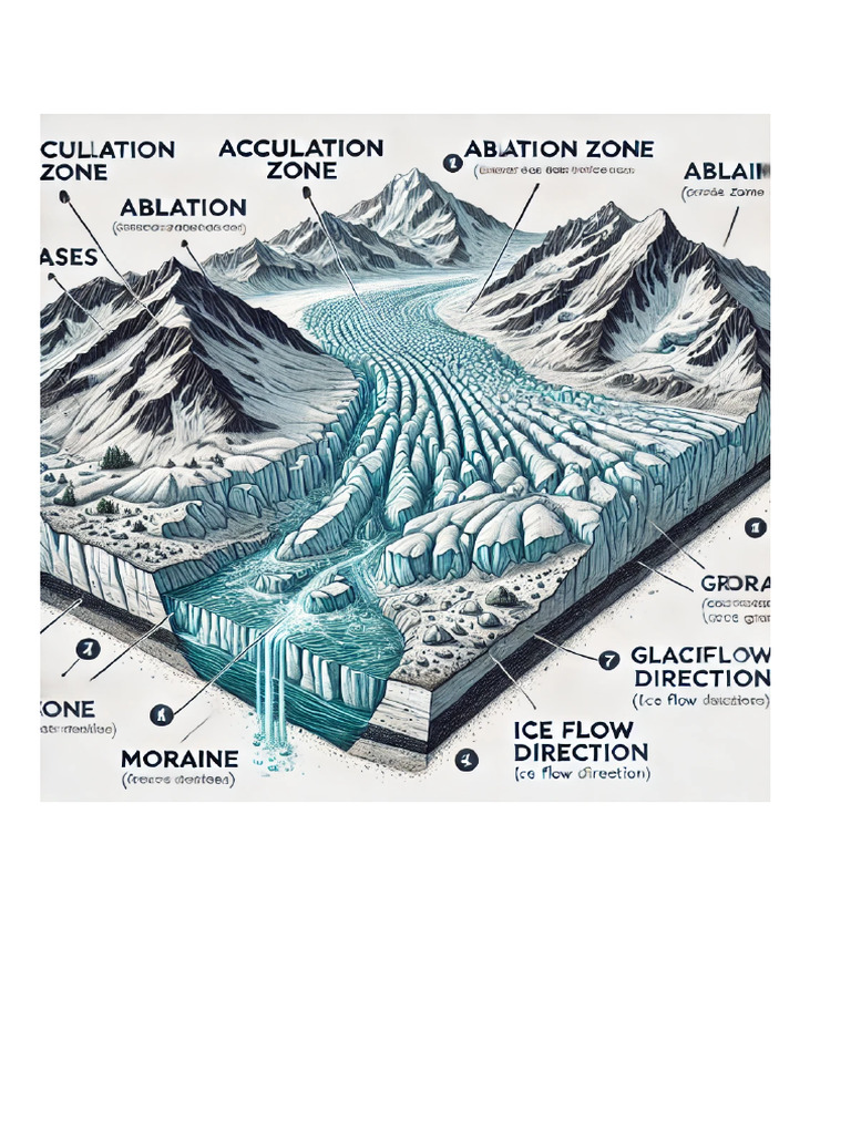 Glacier Diagram with Labels | PDF