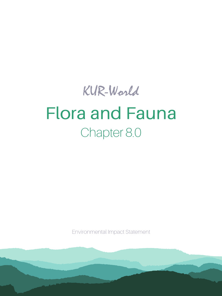 Chapter 8 Flora and Fauna | PDF | Habitat | Environmental Protection