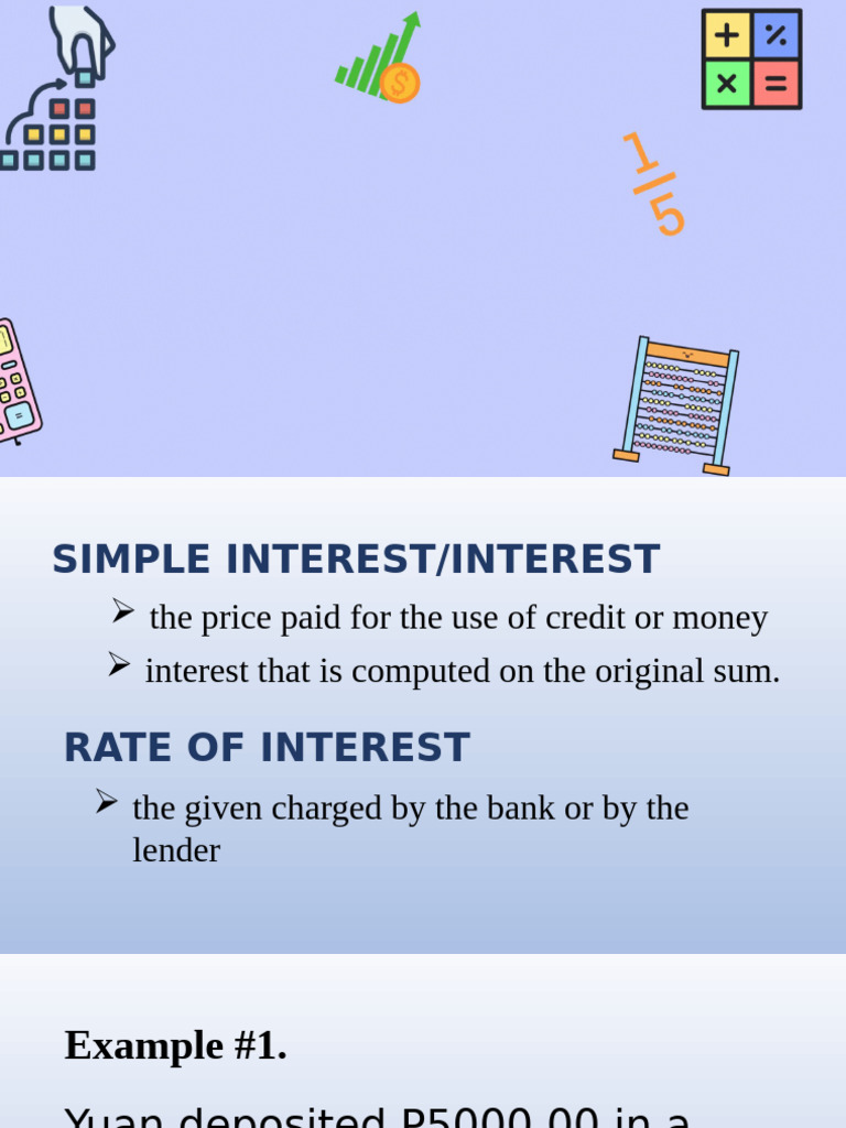 Lesson 2 Simple Interest | PDF | Interest | Compound Interest