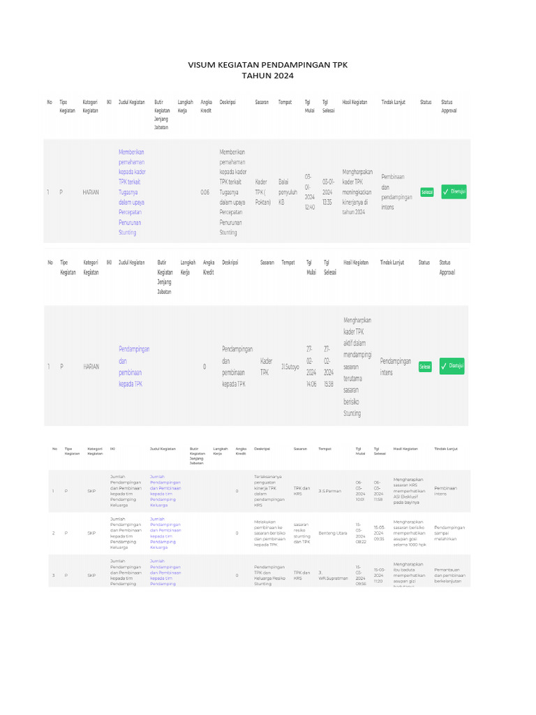 Visum Pendampingan TPK 2024 | PDF
