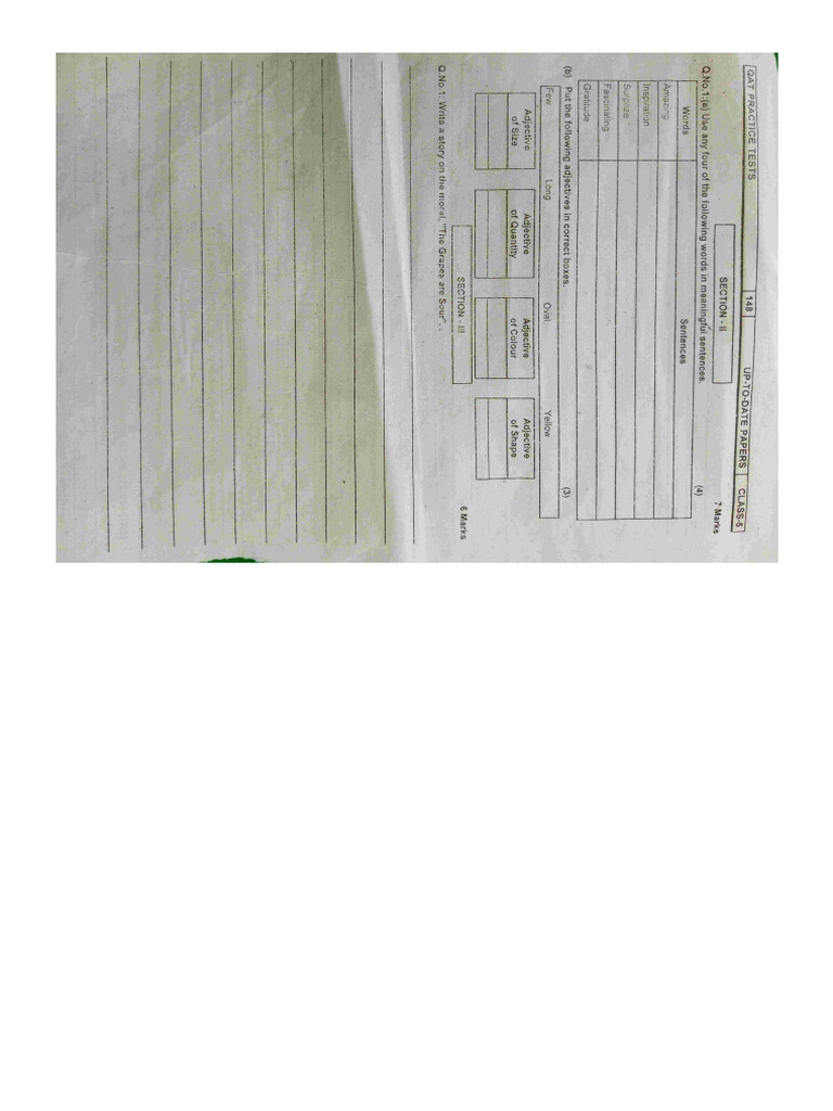 Class 5 Qat | PDF