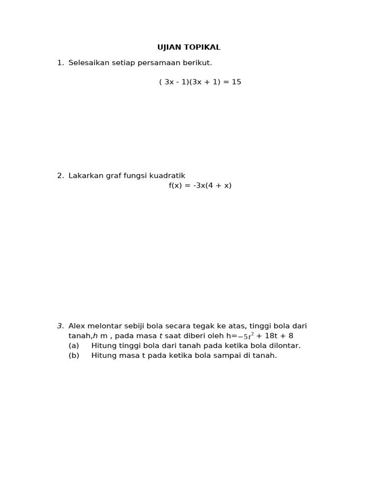 Ujian Topikal | PDF
