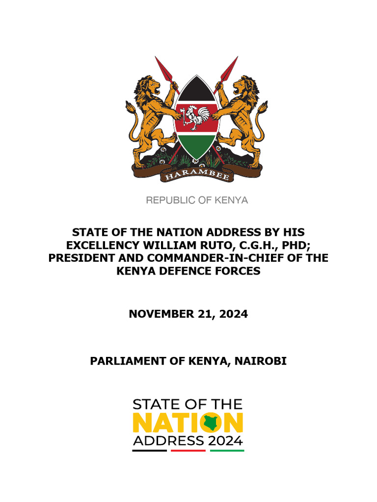 State of The Nation Address 2024 by His Excellency - 241121 - 162017 ...