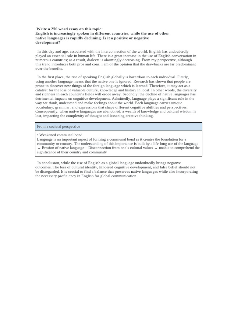 loss native language and english | PDF