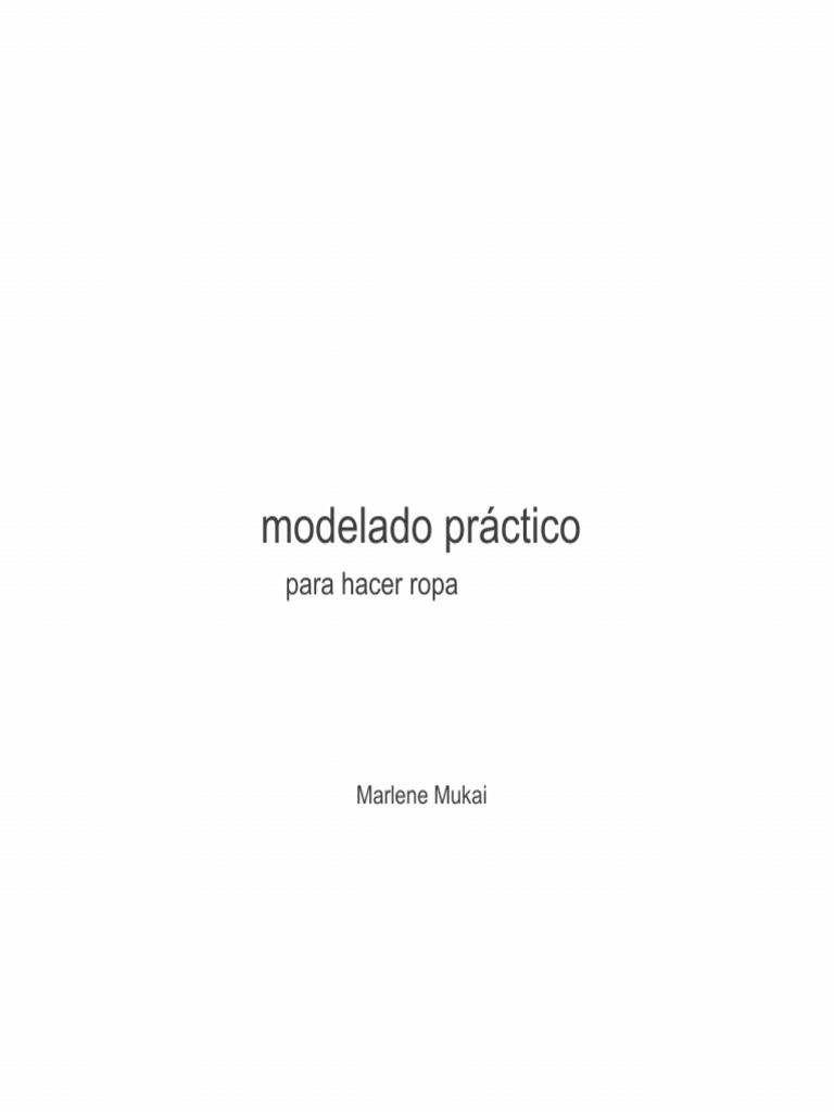 Marlene Mukai - Modelaje Practico para Confeccion de Ropa | PDF | Ropa | Falda