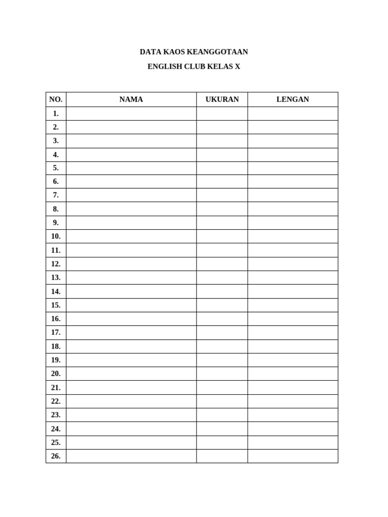 Data Kaos Keanggotaan Ec | PDF