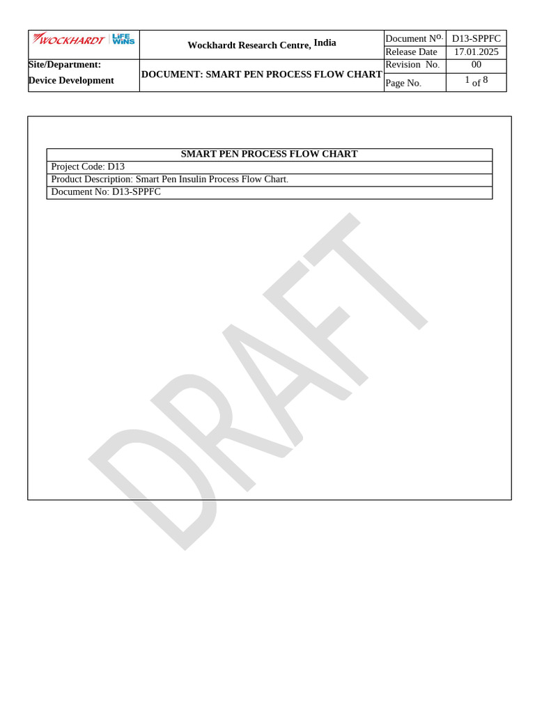 Smart Pen Process Flow Chart (Doc No.d13-Sppfc) | PDF | Injection (Medicine) | Computing