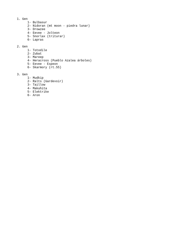 Pkmn | PDF